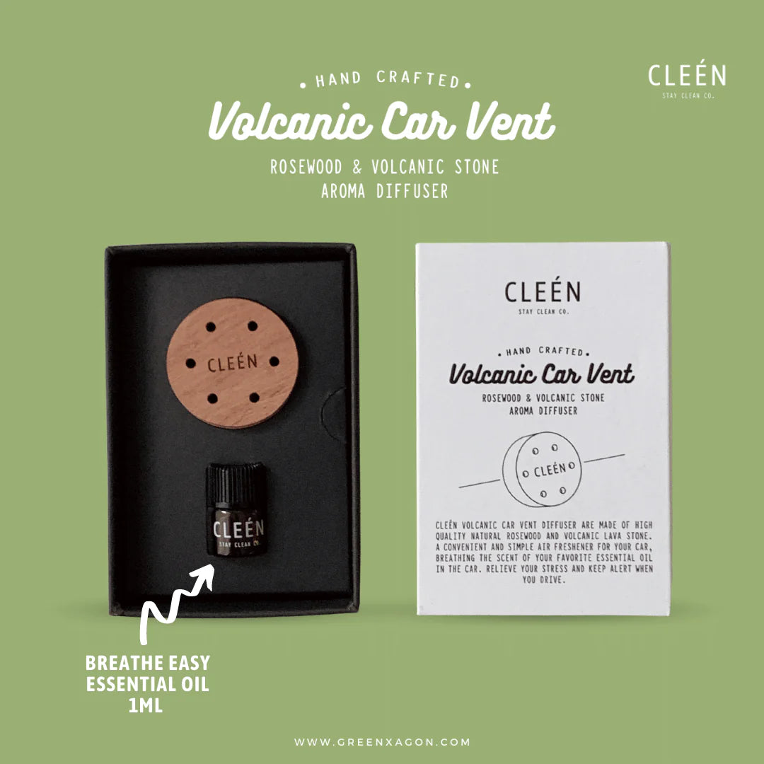 Cleen Volcanic Car Vent Essential Oil Diffuser | Cleen